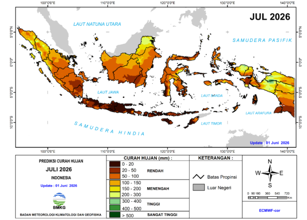 Peak Dry Season in July 2026, BMKG Warns of Extreme Weather Potential ...